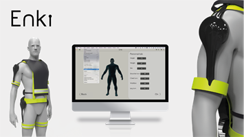 Enki. Wearable robotics for muscular aiding. | James Dyson Award